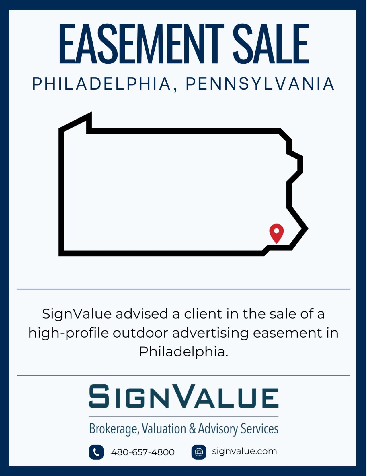 Easement Sale - Philadelphia - SignValue